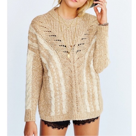 Urban Outfitters | Sweaters | Uo Ecote Madison Chunky Cable Knit ...